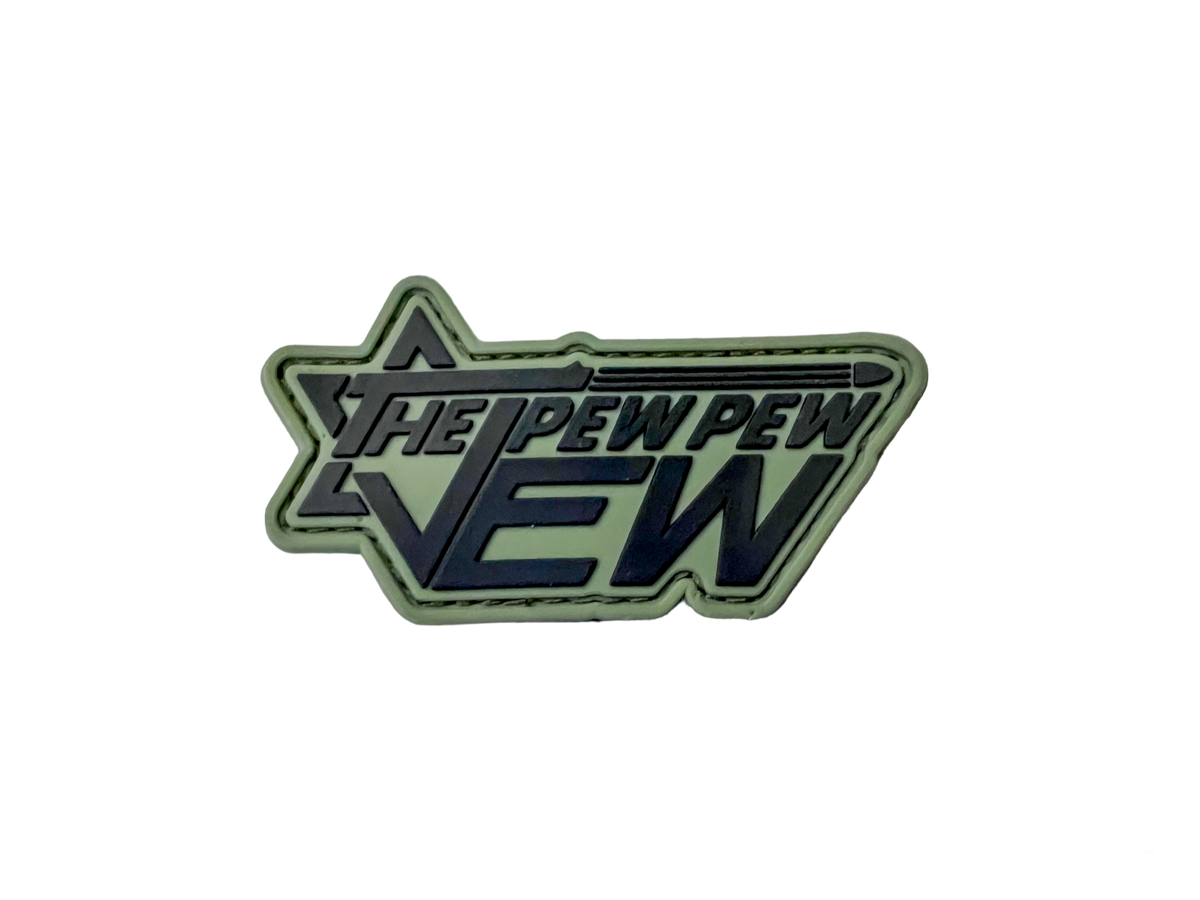 The Pew Pew Jew Patch (OD/Black)